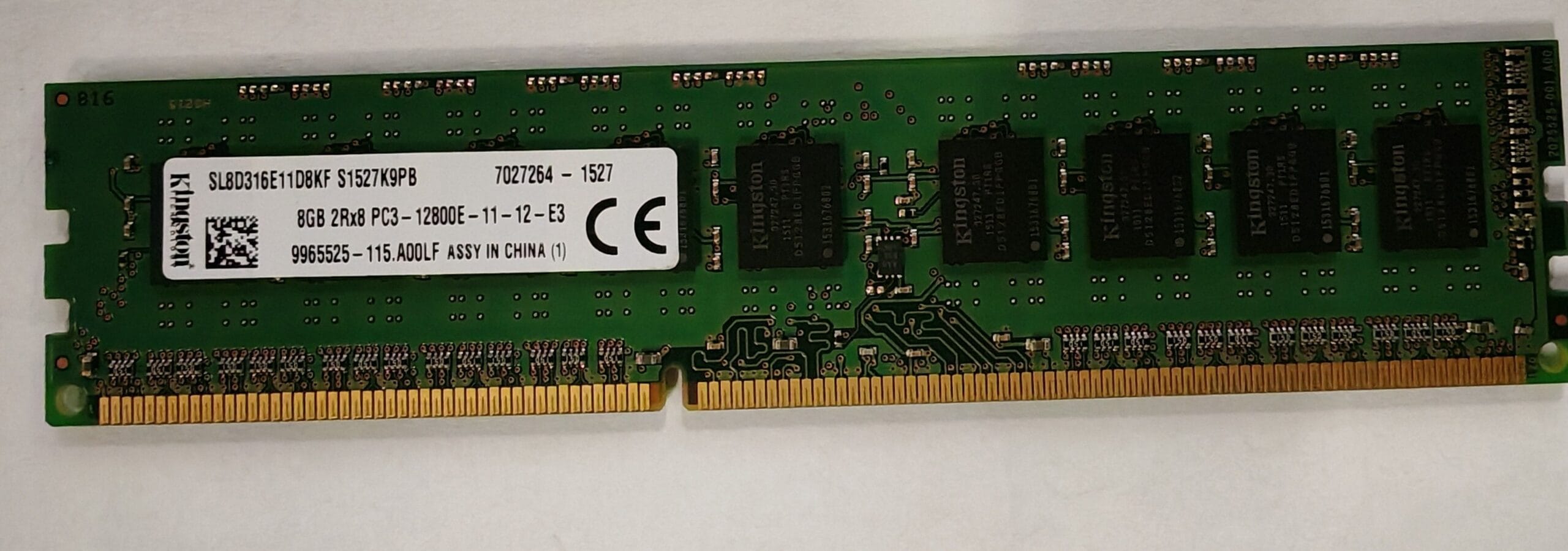 8GB DDR3 ECC SERVER U or E-Type MEMORY - Intelligent Computing Enterprise